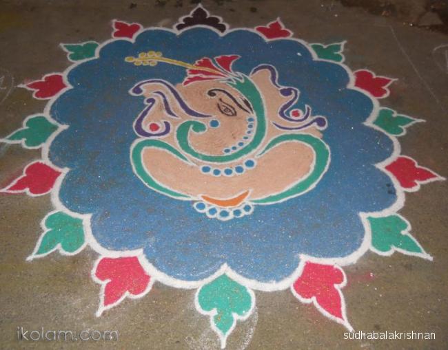 Best Ganesh Rangoli Designs - iKolam