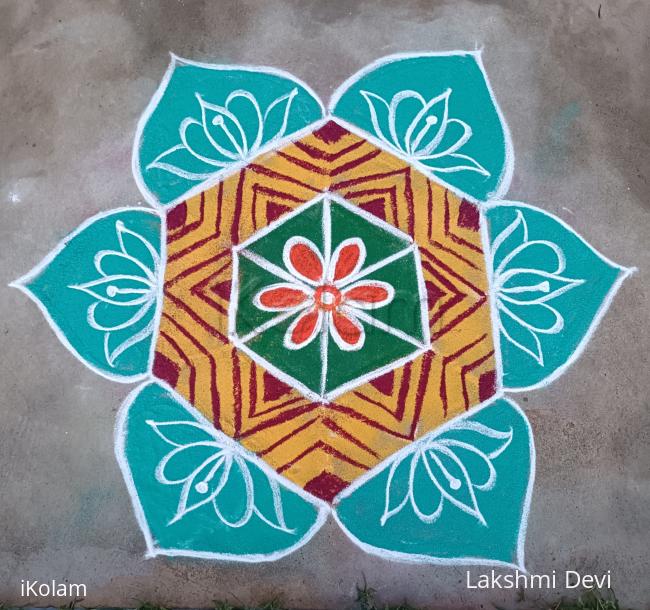 Bhogi Rangoli - Happy Bhogi - iKolam